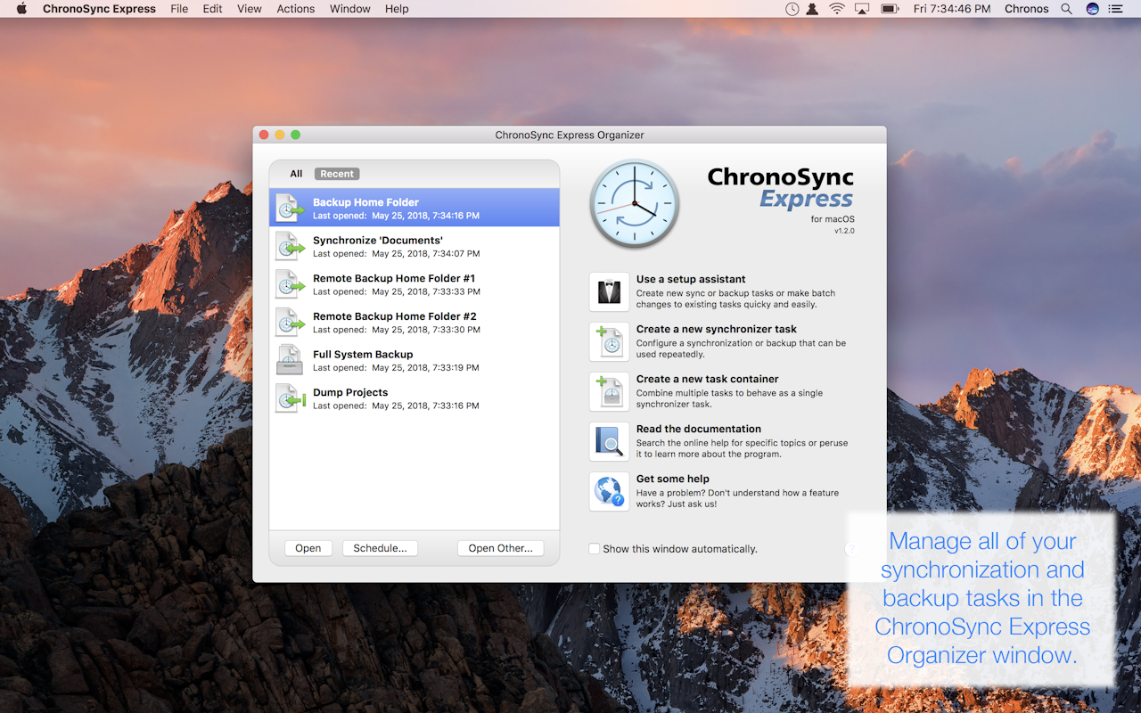 ChronoSync Express on Setapp | Folder Synchronization and Backup