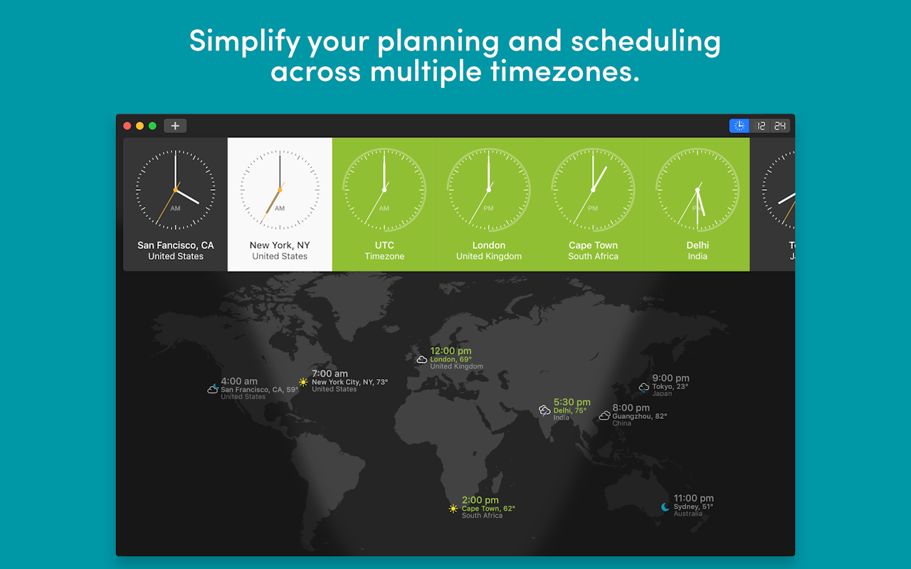 World Clock Pro en Setapp | Planifica y organiza entre distintas zonas ...