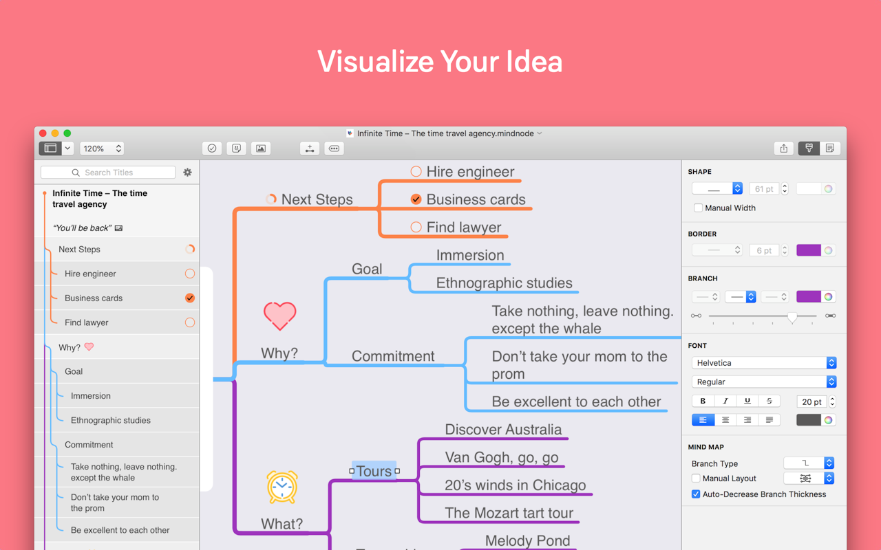 MindNode on Setapp | Visual Brainstorming and Delightful Mind Mapping